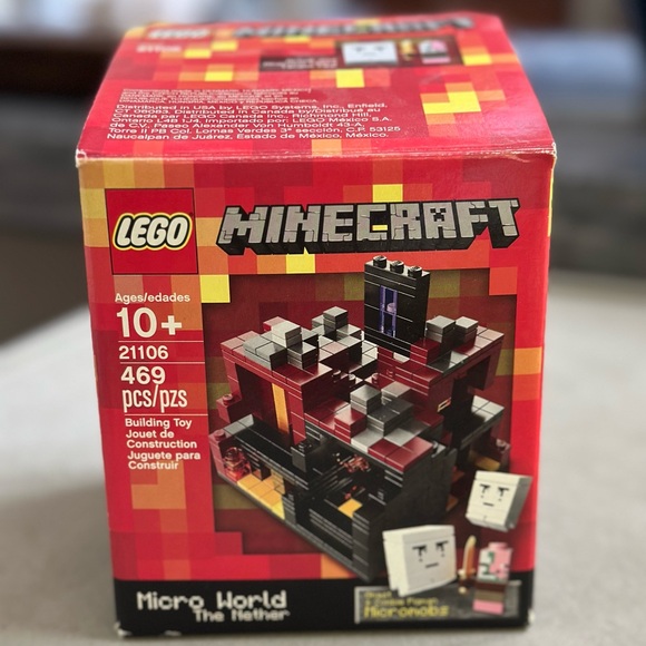 Lego | Toys | Retired Lego Minecraft Micro World The Nether Set 216 ...